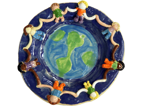 Children of the World Plate - Clay for Kids