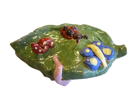 Bugs on a Leaf - Clay for Kids