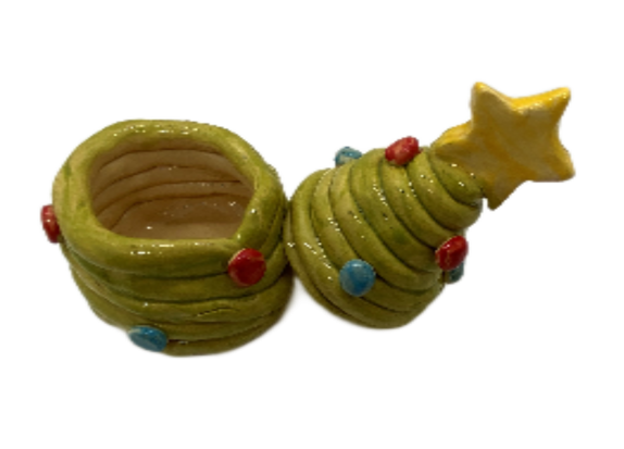 Holiday Tree Coil Pot - Clay for Kids